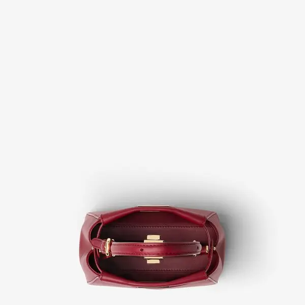 Fendi My Peekaboo® Xs Dark Red Leather Bag